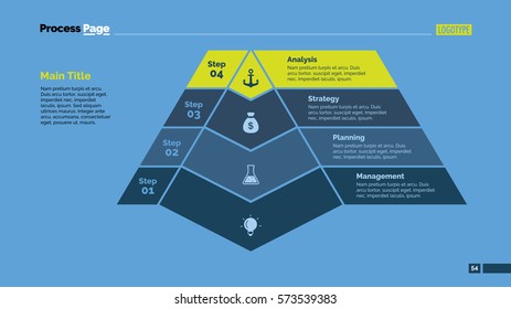 Four Steps Pyramid Slide Template Stock Vector (Royalty Free) 573539383 ...