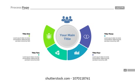 Four Steps Strategy Diagram Template Business Stock Vector (Royalty ...