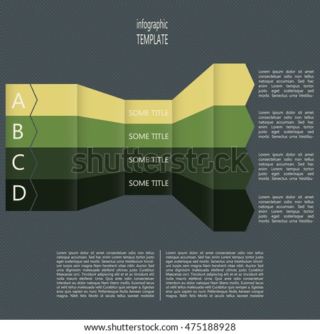 Four Steps Timeline Perspective Diagram Four Stock Vector (Royalty Free ...