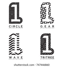 Four Style Logo Number One Stock Vector (Royalty Free) 747446860 ...