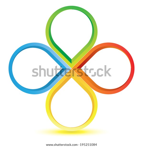 Four Topics Diagram Template Stock Vector (Royalty Free) 195251084 ...