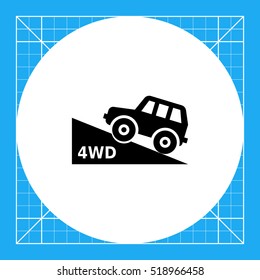 Four Wheel Drive Car Stock Vector (Royalty Free) 518966458 | Shutterstock