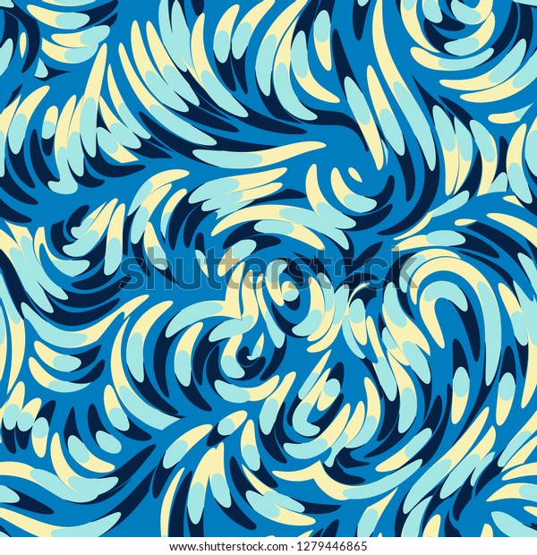 Fourcolor Swirling Swirl Pattern Style Van Stock Vector (Royalty Free ...