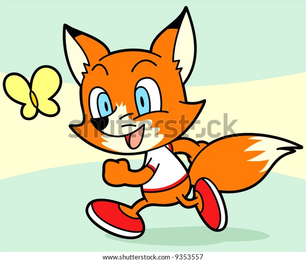 Fox Cartoon Stock Vector (Royalty Free) 9353557 | Shutterstock