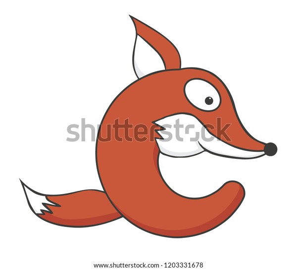 Fox Cartoon Logo Stock Vector (Royalty Free) 1203331678 | Shutterstock
