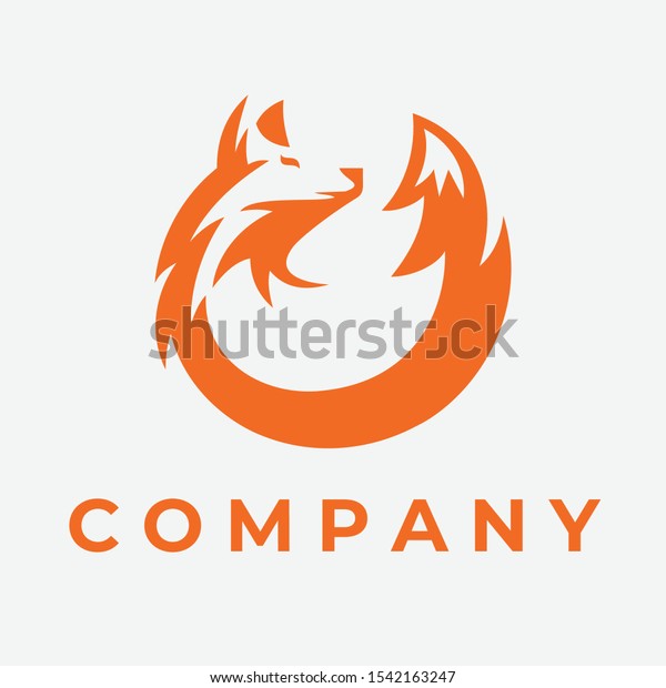 Fox Company Logo Design Template Stock Vector (Royalty Free) 1542163247 ...