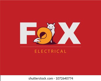 Fox Electrical Logo O Letter Shape Stock Vector (Royalty Free ...