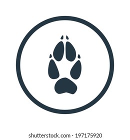 Fox Footprint Isolated On White Background Stock Illustration ...