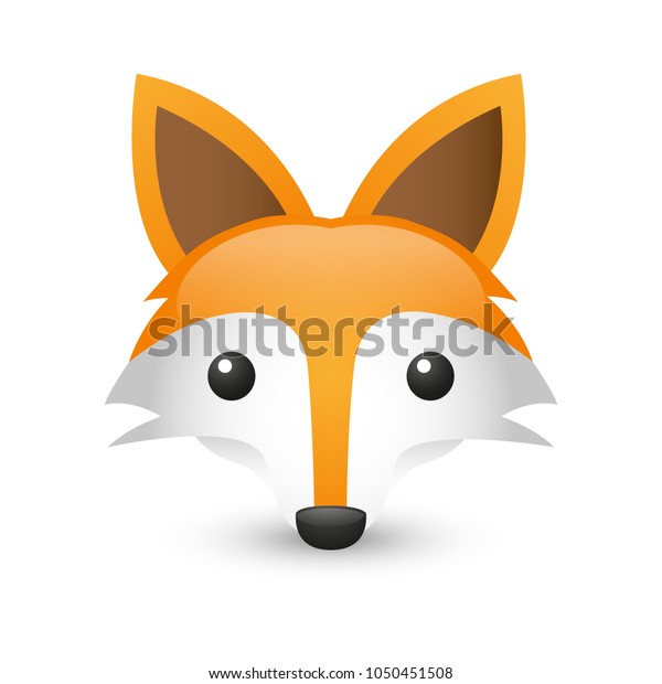 Fox Forest Mountain Animals Emoji Illustration Stock Vector (Royalty ...