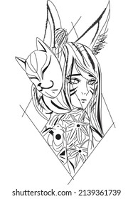 346 Girl fox tattoo Images, Stock Photos & Vectors | Shutterstock
