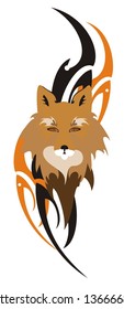 Cartoon Bad Fox Stock Vector (Royalty Free) 223204297 | Shutterstock