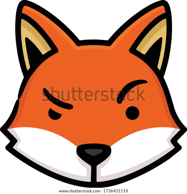 Fox Head Doodle Sketch Icon Stock Vector (Royalty Free) 1736451518 ...