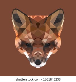 Fox Low Poly Style Illustration On Stock Vector (Royalty Free ...