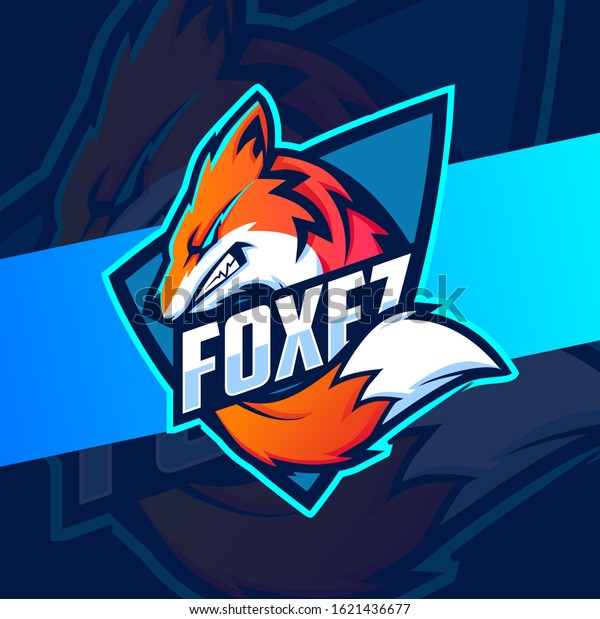 Fox Mascot Esport Logo Design 库存矢量图（免版税）1621436677 | Shutterstock