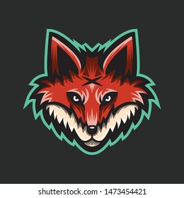 Fox Mascot Logo Concept Vector Illustration Stock Vector (Royalty Free ...