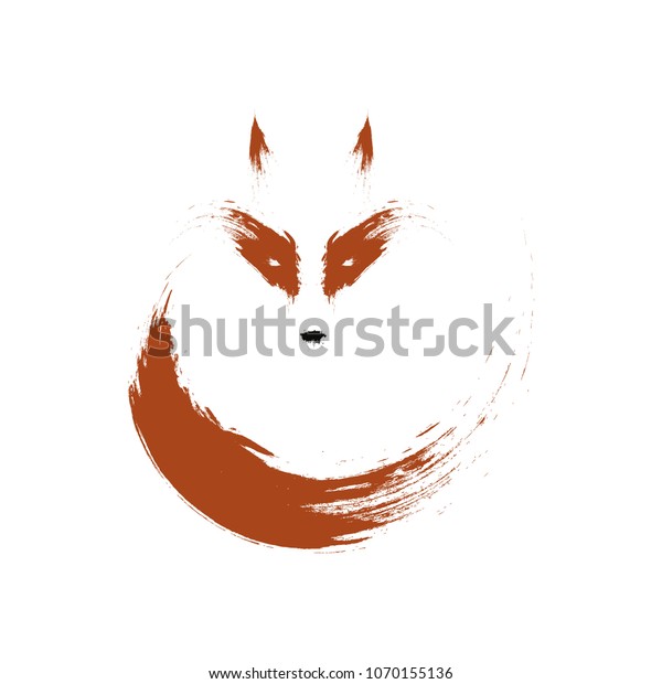 Signo del logo de Fox aislado: vector de stock (libre de regalías ...