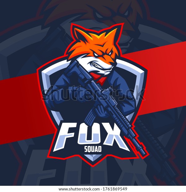 Fox Squad Gun Mascot Esport Logo Stock Vector (Royalty Free) 1761869549 ...