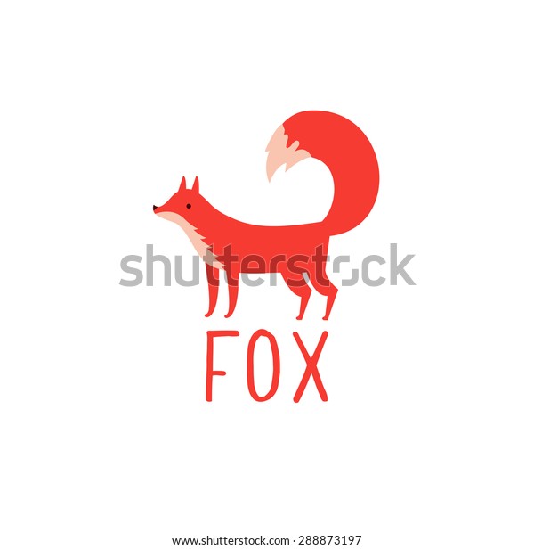 Fox Symbol Vector Illustration Stock Vector (Royalty Free) 288873197