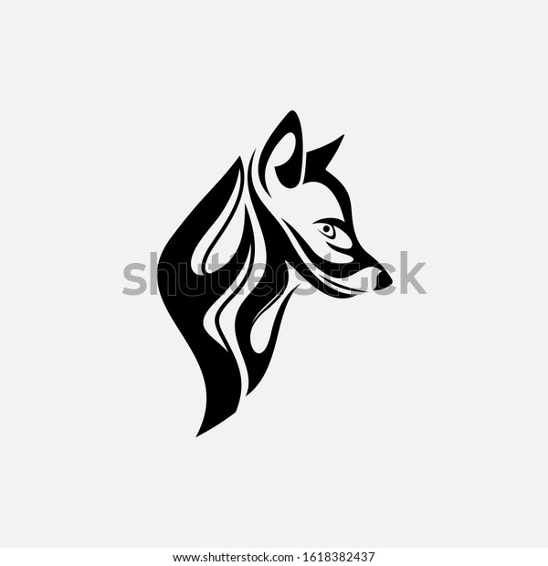 Fox Tattoo Vector Illustration Isolated On Stock Vector (Royalty Free ...