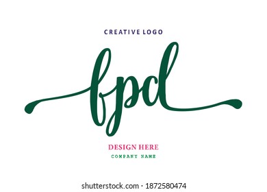 Fpd Lettering Logo Simple Easy Understand Stock Vector (Royalty Free ...