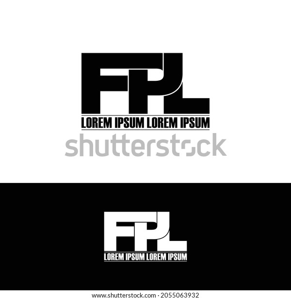 Fpl Letter Monogram Logo Design Vector Stock Vector (Royalty Free ...