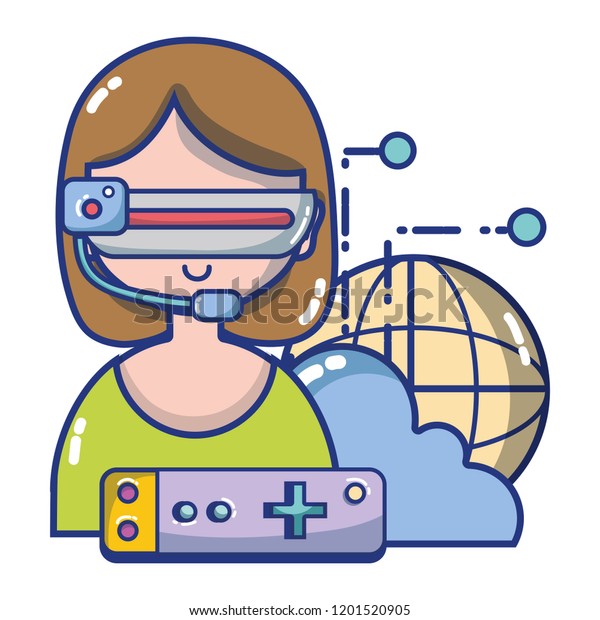 Fpv Goggles Technology Cartoons Stock Vector (Royalty Free) 1201520905 ...