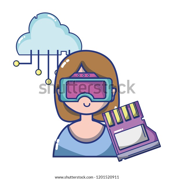Fpv Goggles Technology Cartoons Stock Vector (Royalty Free) 1201520911 ...