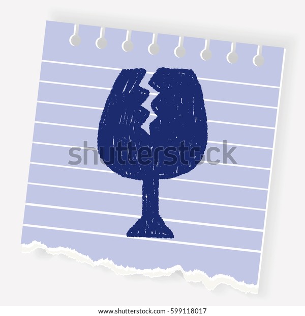 Fragile Doodle Drawing Stock Vector (Royalty Free) 599118017 | Shutterstock