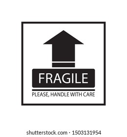Fragile Icon Logo Vector Design Stock Vector (Royalty Free) 1503131954 ...