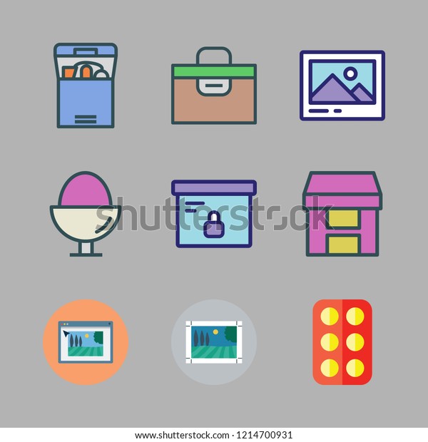 Fragile Icon Set Vector Set About Stock Vector (Royalty Free ...