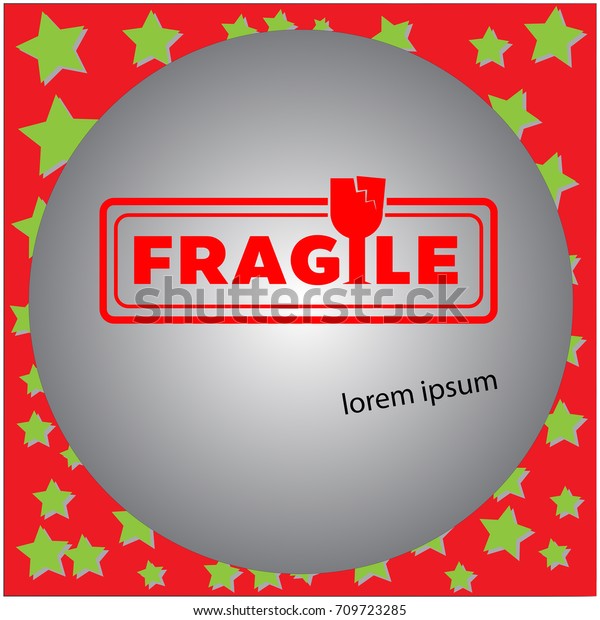 Fragile Red Clean Rubber Stamp Vector 스톡 벡터(로열티 프리) 709723285 ...