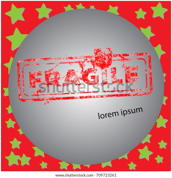 Fragile Red Grunge Rubber Stamp Vector Stock Vector (Royalty Free ...