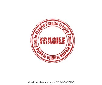 Fragile Red Stamp: เวกเตอร์สต็อก (ปลอดค่าลิขสิทธิ์) 1168461364 ...