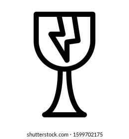 signo de advertencia, vidrio de copa: vector de stock (libre de ...