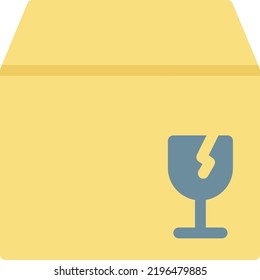 Fragile Vector Illustration On Transparent Background Stock Vector ...
