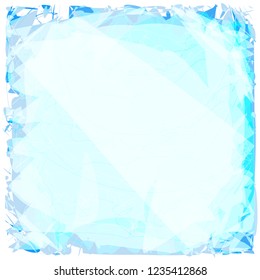 Frame Art Design Odd Border Blue Stock Vector (Royalty Free) 1235412868 ...
