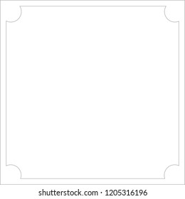Frame Line Vector Stock Vector (Royalty Free) 1204833514 | Shutterstock