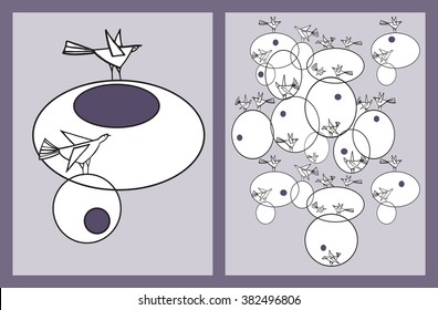 Frame Birds Stock Vector (Royalty Free) 382496806 | Shutterstock