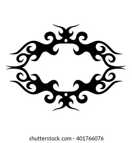 Frame Black Vector Design Sketch Pattern Stock Vector (Royalty Free ...