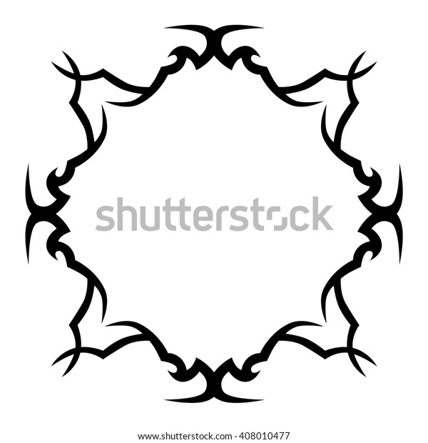 Frame Black Vector Design Sketch Pattern Stock Vector (Royalty Free ...