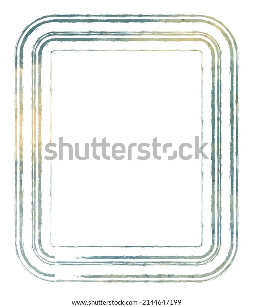 Frame Blue Isolated Vector Illustration Background Stock Vector ...