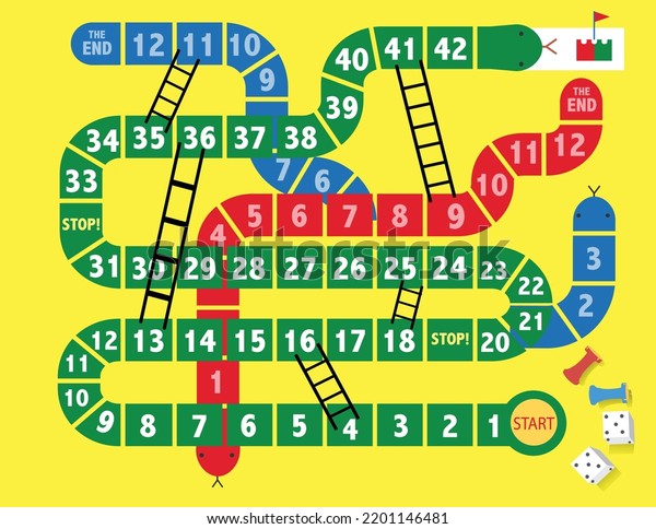 Frame Board Game Funny Framesnake Gamesvector Stock Vector (Royalty ... Frame Board Game Funny Framesnake Gamesvector Stock Vector (Royalty ...