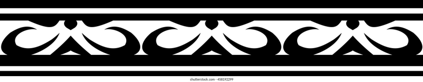 Frame Border Beautiful Ruler Dividing Line Stock Vector (Royalty Free ...