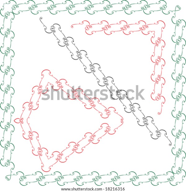 Frame Border Center Piece Designs Stock Vector (Royalty Free) 18216316 ...