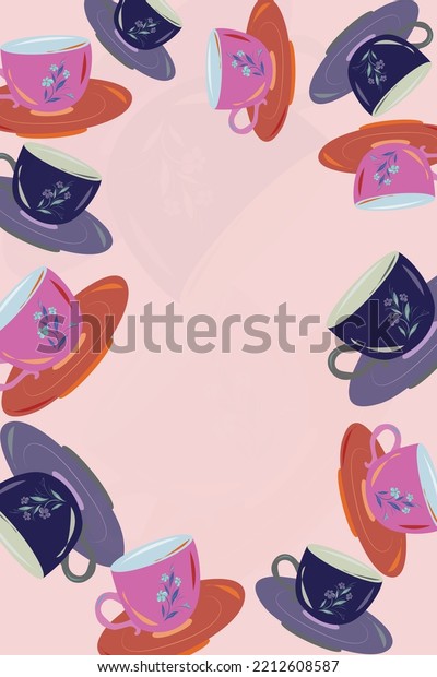 Frame Border Design Copper Red Super Stock Vector (Royalty Free ...