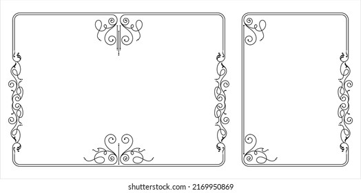 Frame Border Design Decorative Frame Photo Stock Vector (Royalty Free ...