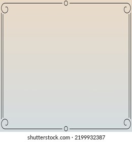 Frame Border Line Page Vector Vintage Stock Vector (Royalty Free ...