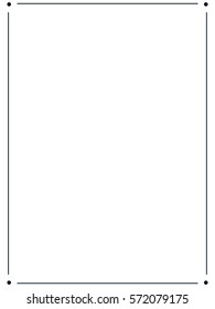 Frame Border Line Page Vector Vintage Stock Vector (Royalty Free ...