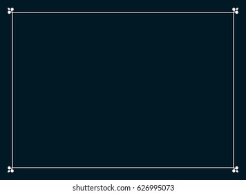 Frame Border Line Page Vector Horizontal : image vectorielle de stock ...