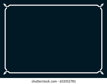 Frame Border Line Page Vector Horizontal: vetor stock (livre de ...